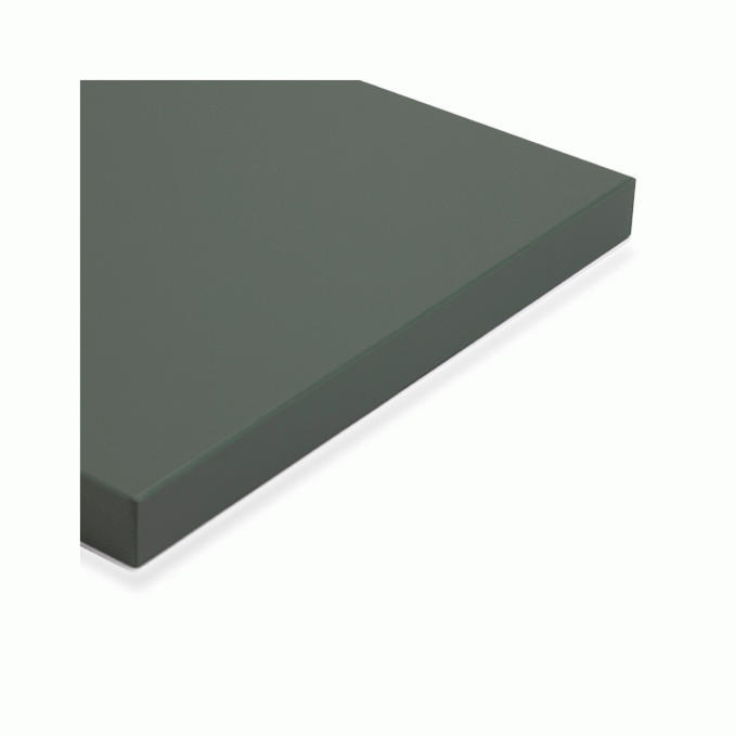 לוח MDF דקורטיבי לחזיתות מטבחים וריהוט דגם LMDF בגוון ירוק תעשייתי מט ...